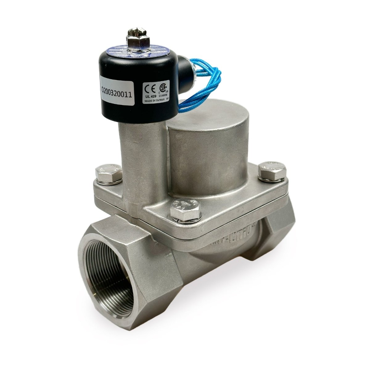 UniD SUS-50 Solenoid Valve 2" NPT 2/2 Way Normally Closed (N.C ...